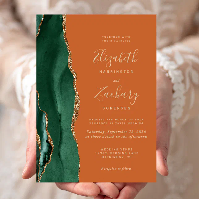 Orange wedding invitations 60 photos - Astyledwedding.com