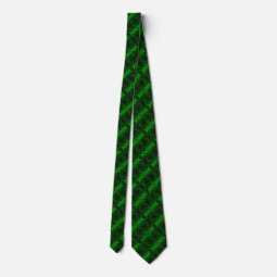 Chic Emerald Green Pattern Neck Tie | Zazzle