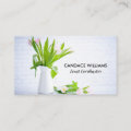 Chic Event Coordinator Party Planning Flower White Business Card | Zazzle