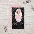 Chic fashion woman chef catering business card | Zazzle