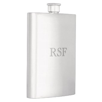 CHIC FLASK_CLASSIC MONOGRAM HIP FLASK | Zazzle