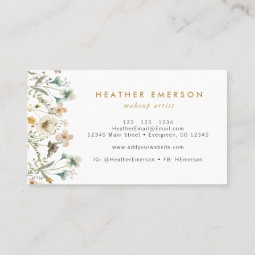 Chic Floral Business Card | Zazzle