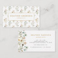 Chic Floral Business Card | Zazzle