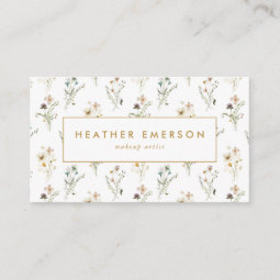 Chic Floral Business Card | Zazzle
