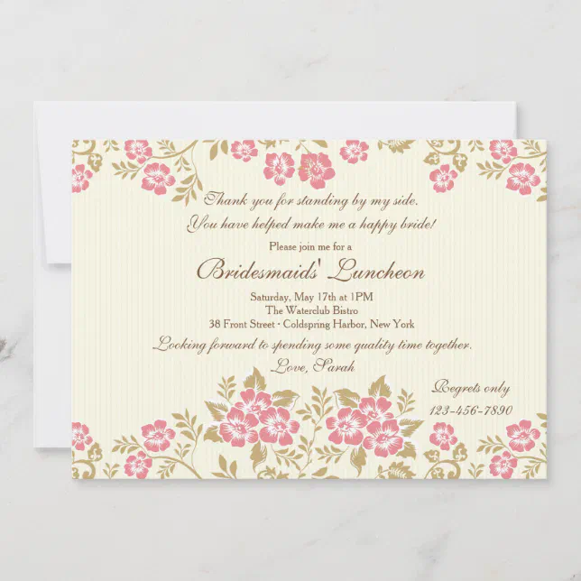 Chic Floral Invitation | Zazzle