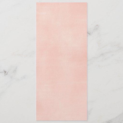 Chic Floral Peach Gold Menu Card | Zazzle