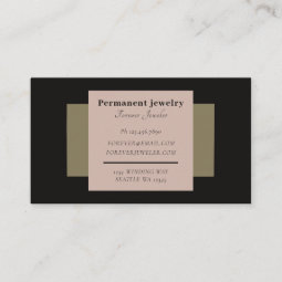 Chic Forever Jewelry Permanent Bracelet Business Card | Zazzle