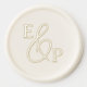 Chic Formal Simple Wedding Initials Wax Seal Sticker | Zazzle