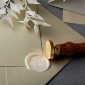 Chic Formal Simple Wedding Initials Wax Seal Sticker | Zazzle