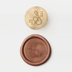 Chic Formal Wedding Simple Wax Seal Stamp | Zazzle