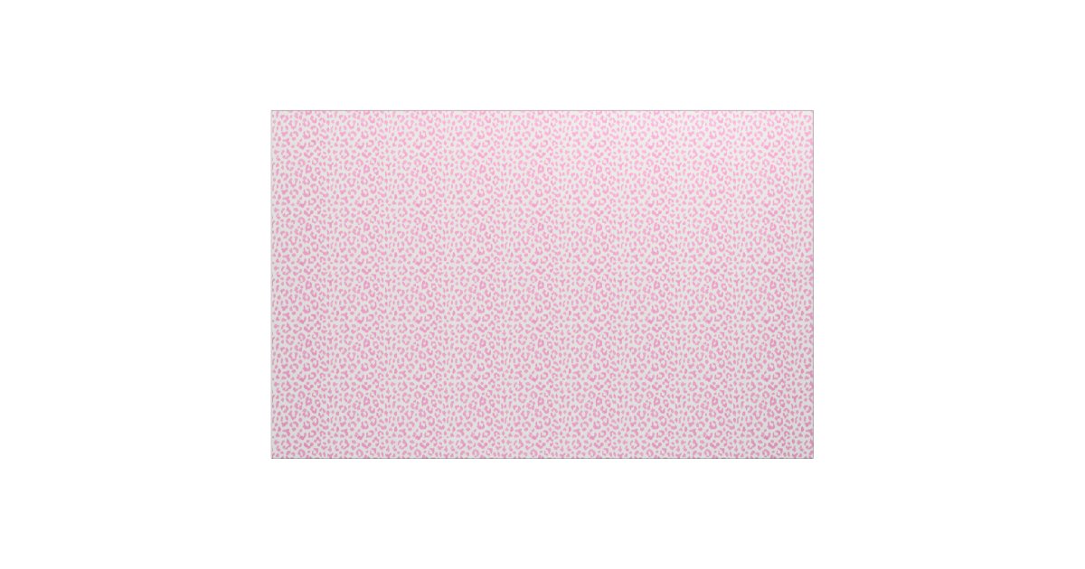 Chic girly light pink cheetah print pattern fabric | Zazzle