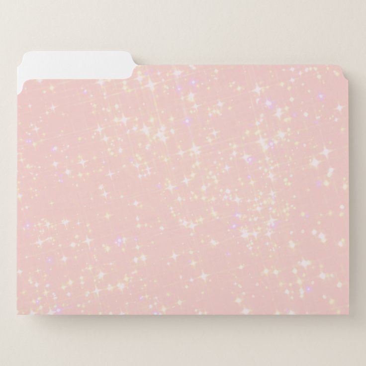 Chic Girly Pale Pink Glitter File Folder | Zazzle