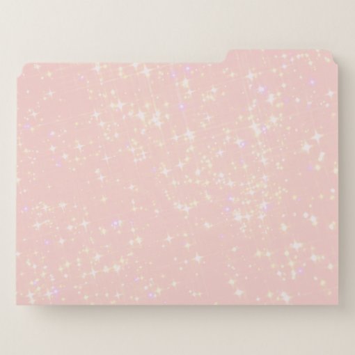 Chic Girly Pale Pink Glitter File Folder | Zazzle