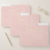 Chic Girly Pale Pink Glitter File Folder | Zazzle