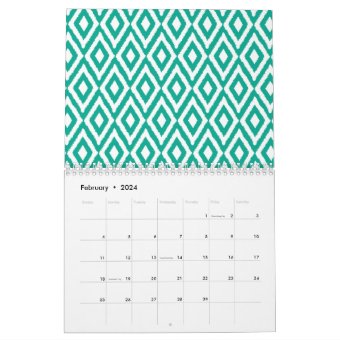 Chic Girly Patterns - You can change the date Calendar | Zazzle