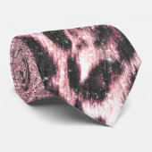 Chic Girly Pink Leopard animal print Glitter Image Neck Tie | Zazzle