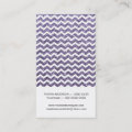 Chic Glitter Chevron Business Card Template | Zazzle