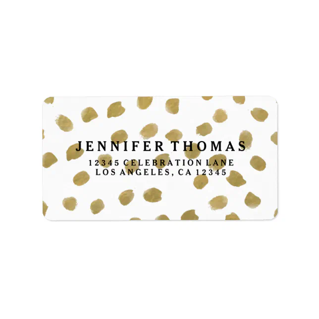 Chic Gold Address Labels | Zazzle