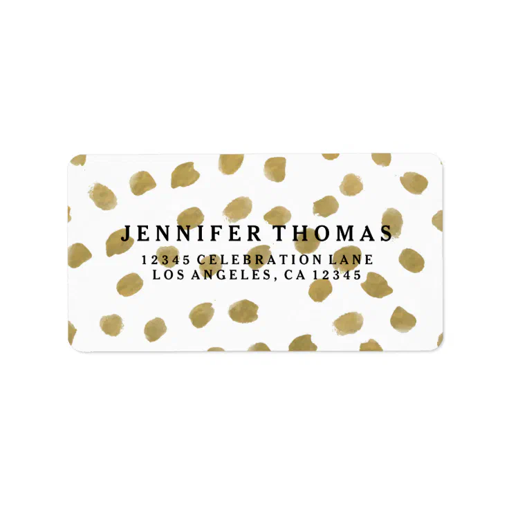 Chic Gold Address Labels | Zazzle