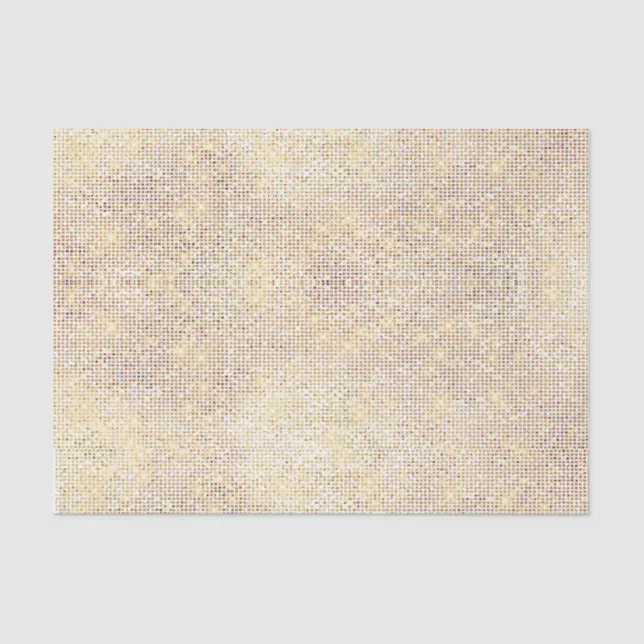 Chic Gold Glitter Sparkles Pattern Decoupage Tissue Paper | Zazzle