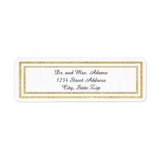 Gold Trim Shipping, Address, & Return Address Labels | Zazzle