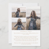 Chic Gold Message Photo Collage Graduation Announcement | Zazzle