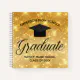 Chic Gold Sparkle Graduation Autograph Guest Notebook | Zazzle