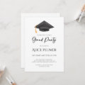 Chic Grad Cap Graduation Party Invitation | Zazzle