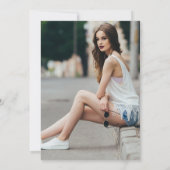 Chic Graduate Photo Text Overlay Graduation Party Invitation | Zazzle