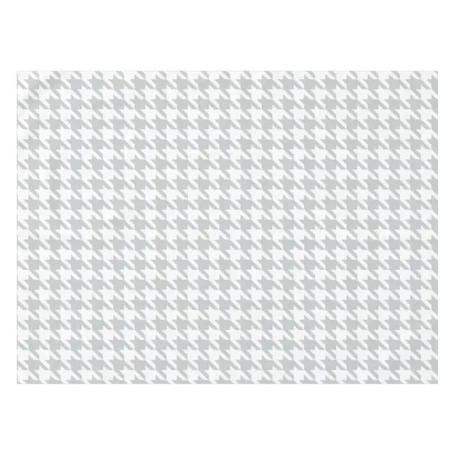 Chic gray dogtooth houndstooth pattern tablecloth | Zazzle