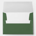 Chic Green Graduation Announcement Envelope | Zazzle