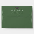 Chic Green Graduation Announcement Envelope | Zazzle