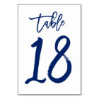 18 Table Number White Metallic Pink Rose Gold Table Number | Zazzle.com
