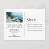 Chic Hand Lettered We Got Hitched Announcement | Zazzle