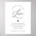Chic Heart Script Generations of Love Wedding Sign | Zazzle