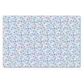 Chic Indigo Blue Ethnic Floral Print Tissue Paper | Zazzle