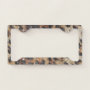 Chic Leopard Animal Print Sparkle License Plate Frame | Zazzle