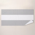 Chic Light Gray White Ship Shape Nautical Stripes Bath Towel Set | Zazzle
