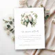 Chic Love Birds Botanical Wreath Wedding Details Enclosure Card | Zazzle