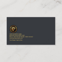 Chic Minimalist Simple Gold Name Tab CEO Founder Business Card | Zazzle