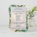 Chic Minimalistic Green-ish Wedding Invitations | Zazzle