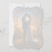 Chic Minimalistic Green-ish Wedding Invitations | Zazzle