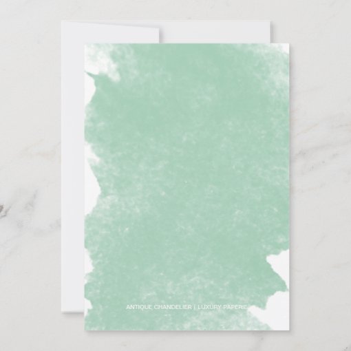 CHIC MINT GREEN WATERCOLOR TABLE NUMBER CARDS | Zazzle