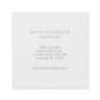 Chic Modern Minimalist Luminous Silver Square Square Business Card | Zazzle