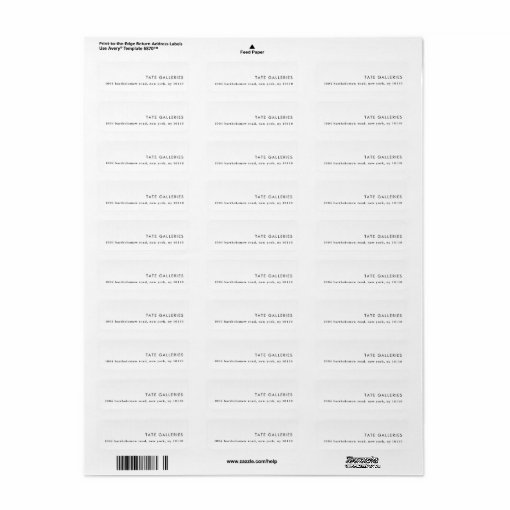 Chic Modern Minimalist Return Address Labels | Zazzle