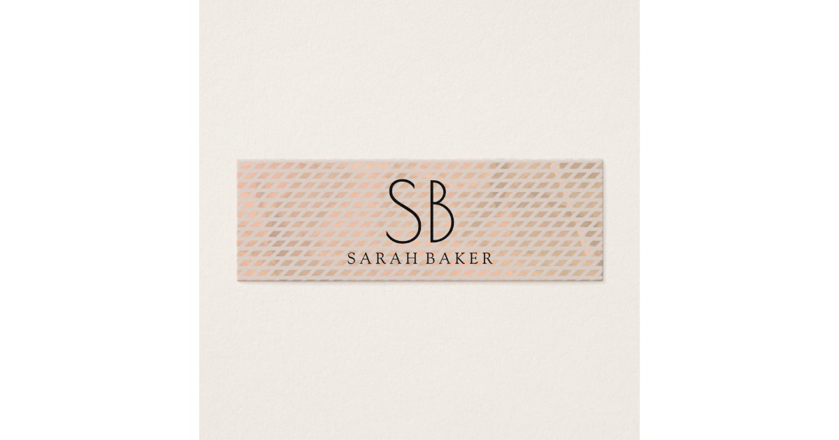 Chic Monogram Cross Hatch | Zazzle