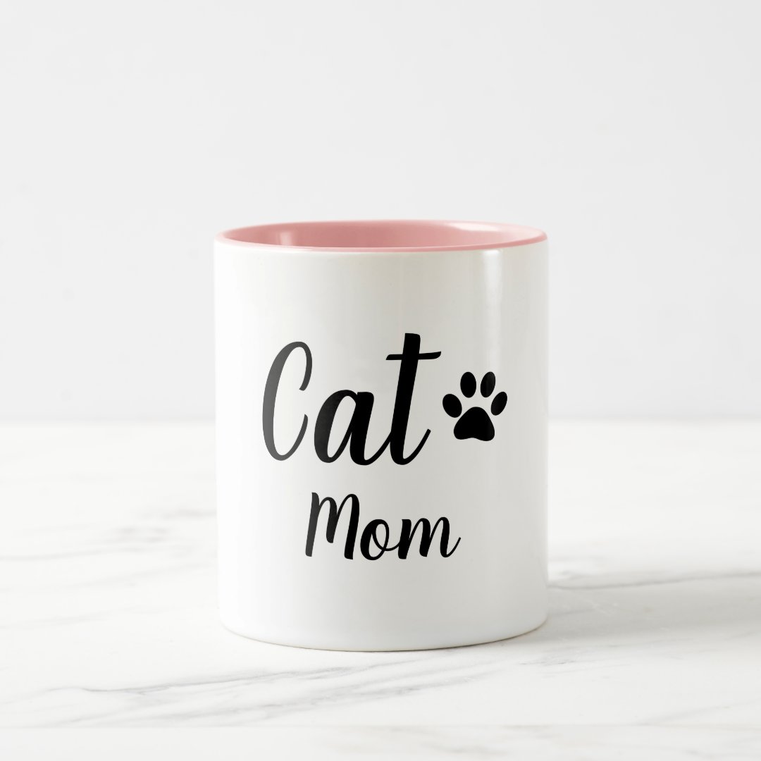 Chic Mug Cat Mom Two Tone Coffee Mug Zazzle