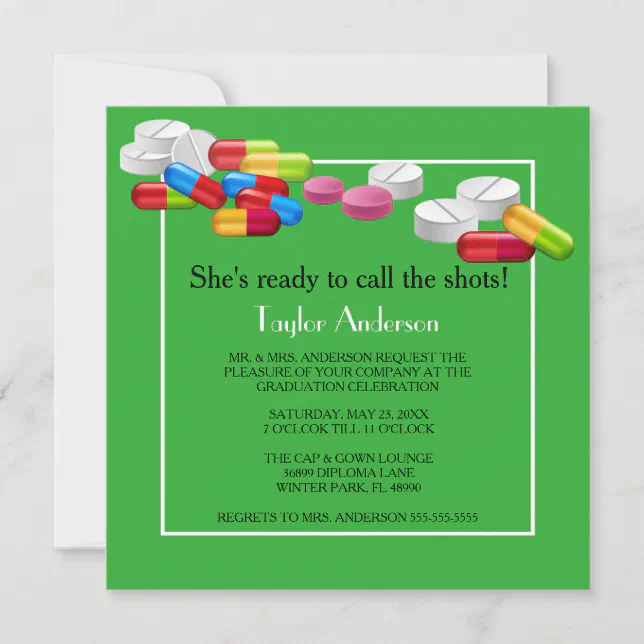 Chic Nursing School Graduation Invitation | Zazzle