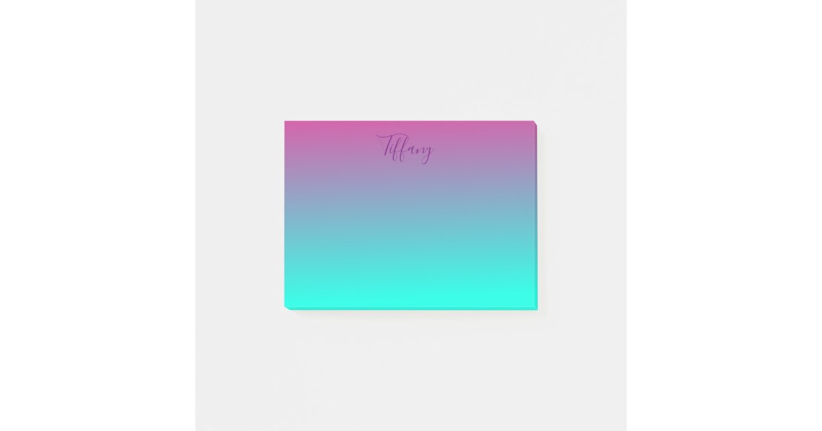 Chic ombre post-it notes | Zazzle
