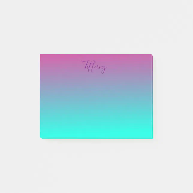 Chic ombre post-it notes | Zazzle